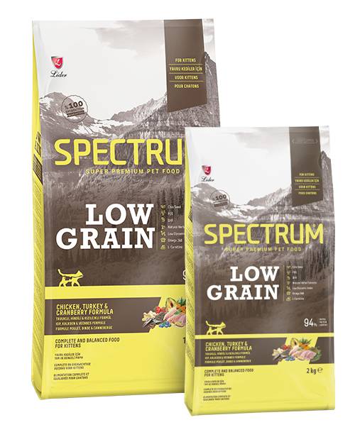 Spectrum Low Grain Kitten Food with Chicken, Turkey & Cranberry - Pro Feeds