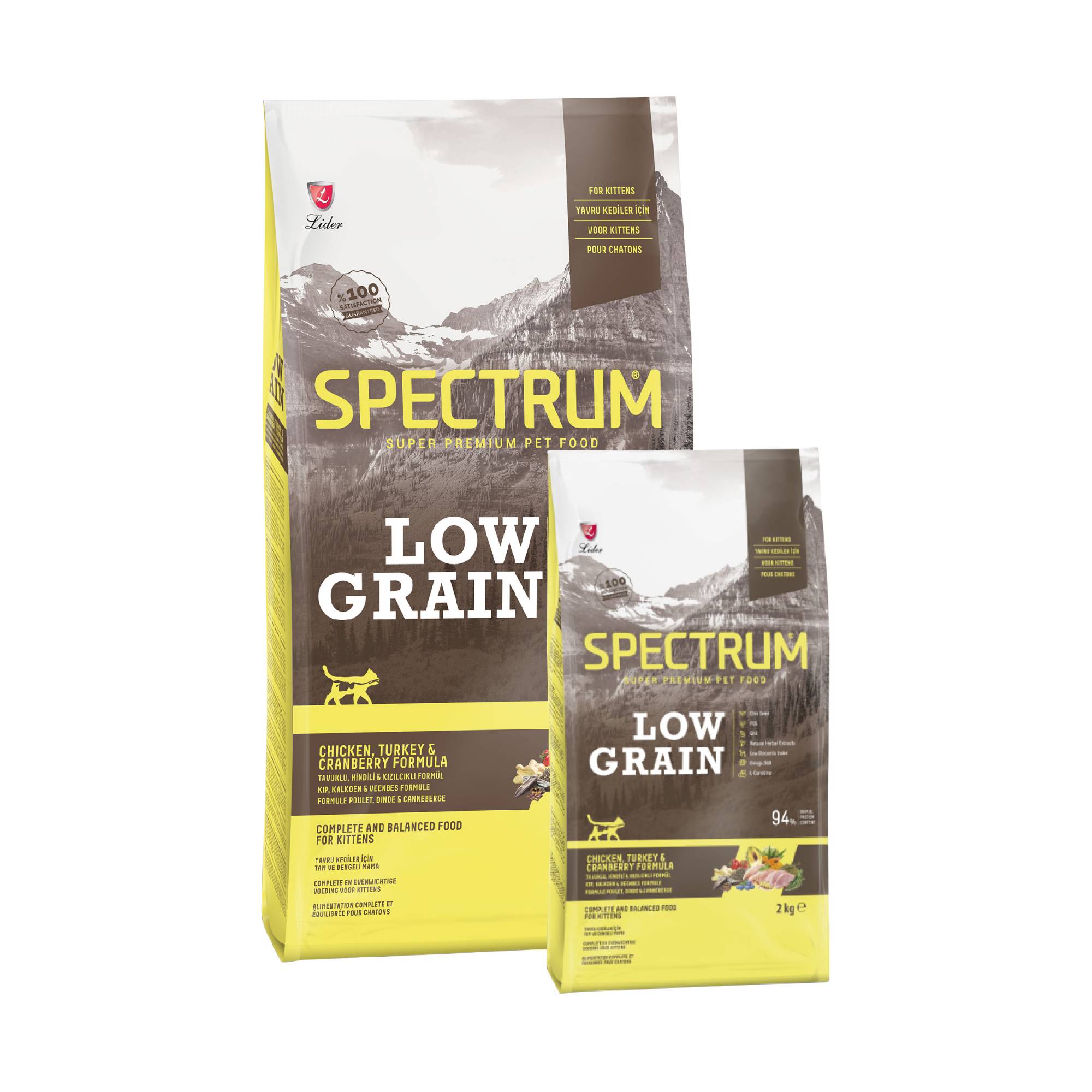 Spectrum Low Grain Kitten Food with Chicken, Turkey & Cranberry - Pro Feeds