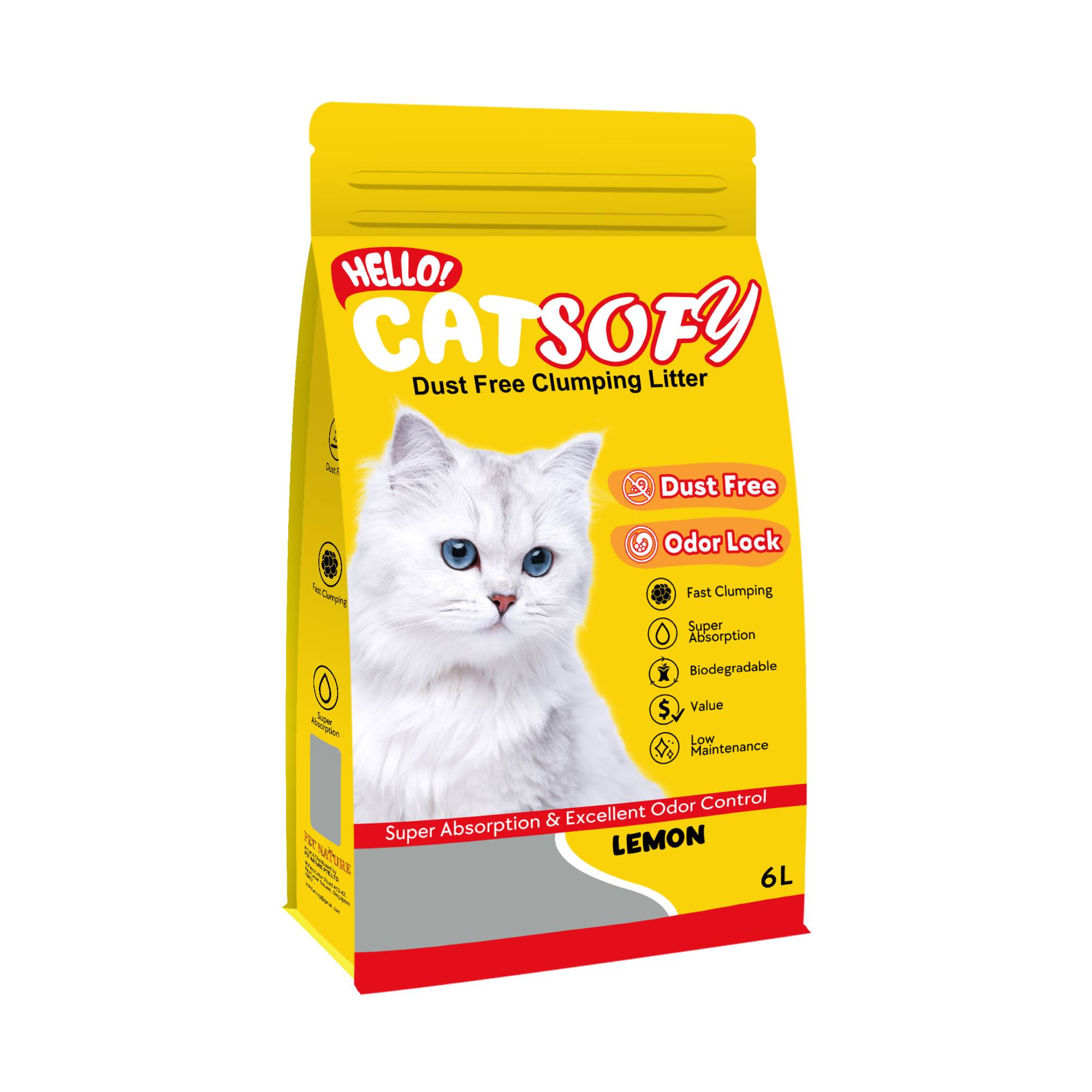 Hello Microsofy Cat Litter Lemon