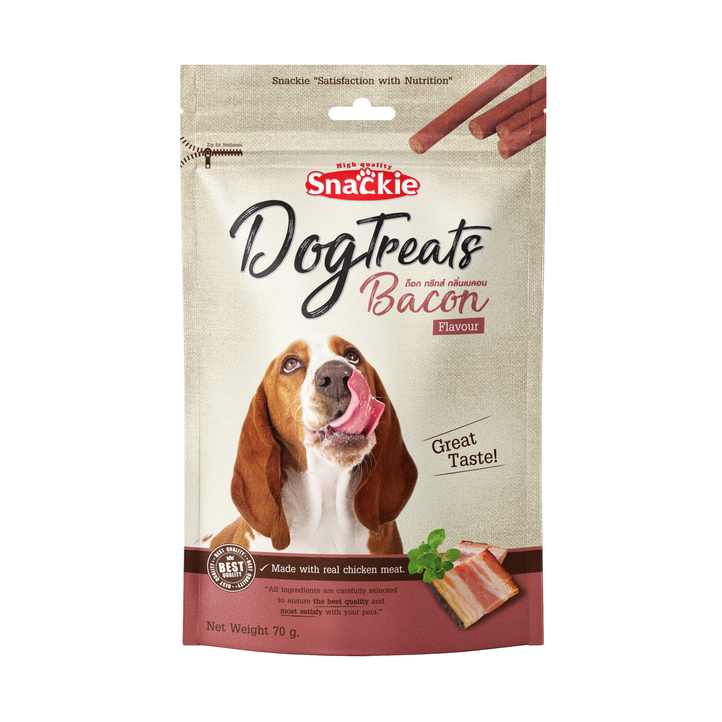 Snackie High Quality Dog Treats Bacon - Pro Feeds